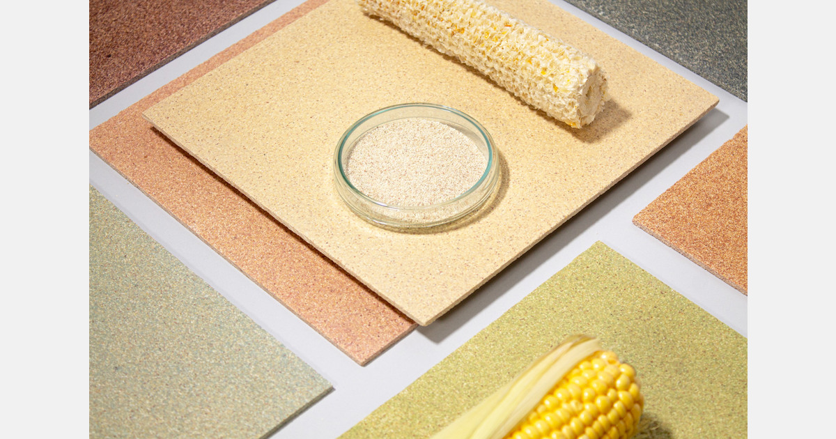 Repurposed corn cobs create sustainable walls