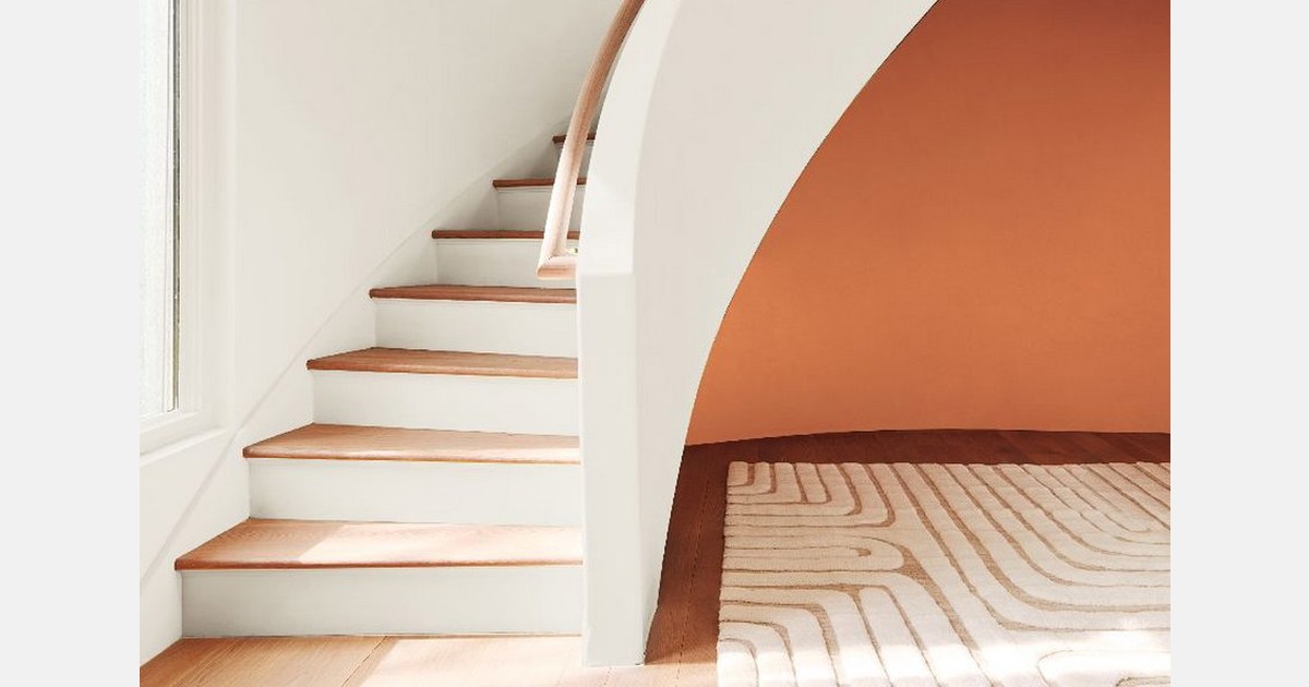 Benjamin Moore's colour psychology series of orange colour