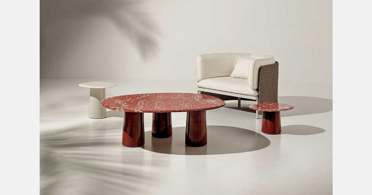 Ethimo's sculptured coffee tables turn mini