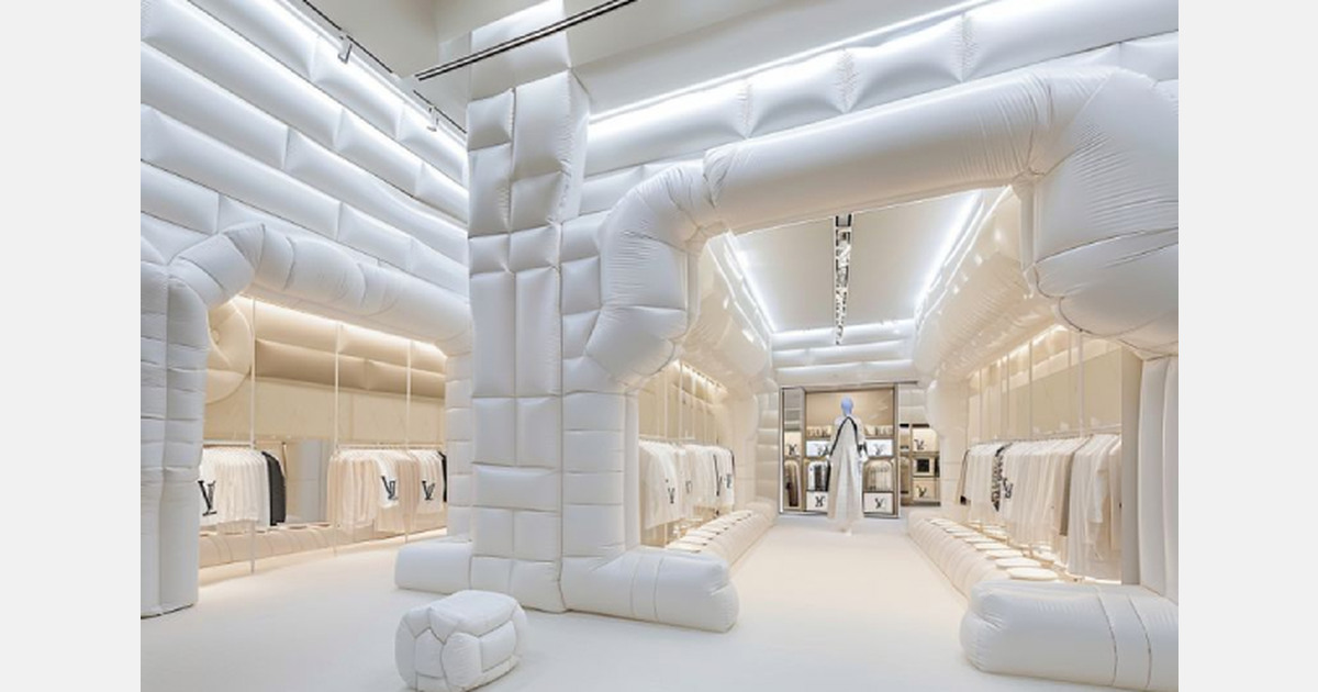 Louis Vuitton wows with new store design concept with inflatable walls