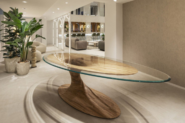 Natuzzi's Uragano table awarded a Muse Design Award