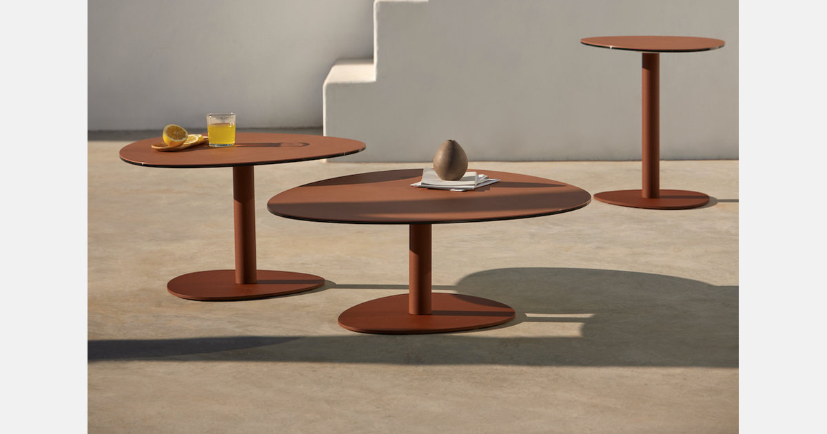 Musola presents the Stone coffee table family for indoor and outdoor