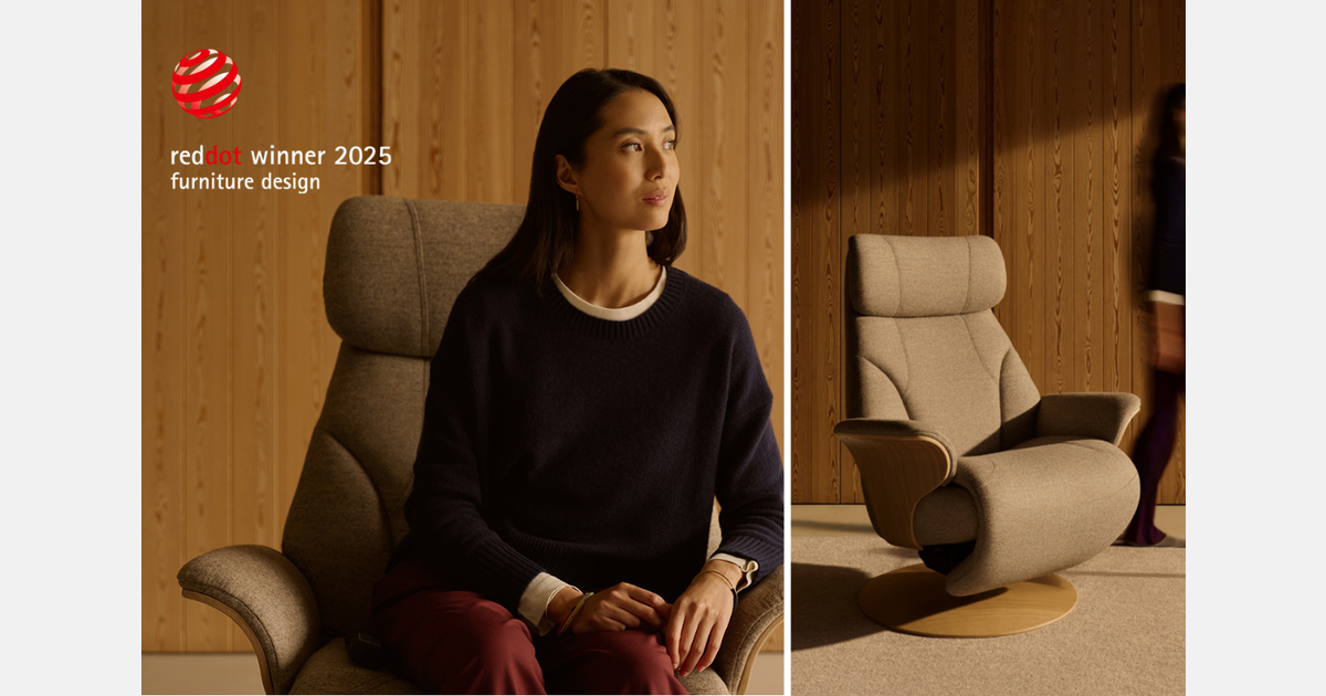 Stressless® Adam wins the prestigious Red Dot Award