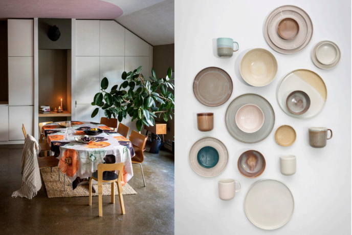 'Our hand-painted patterns, sculptural ceramics, and tactile textiles ...